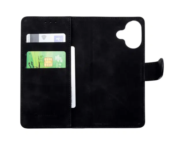 Casemania – Bookcase 2-1 Magsafe – iPhone 17 Zwart